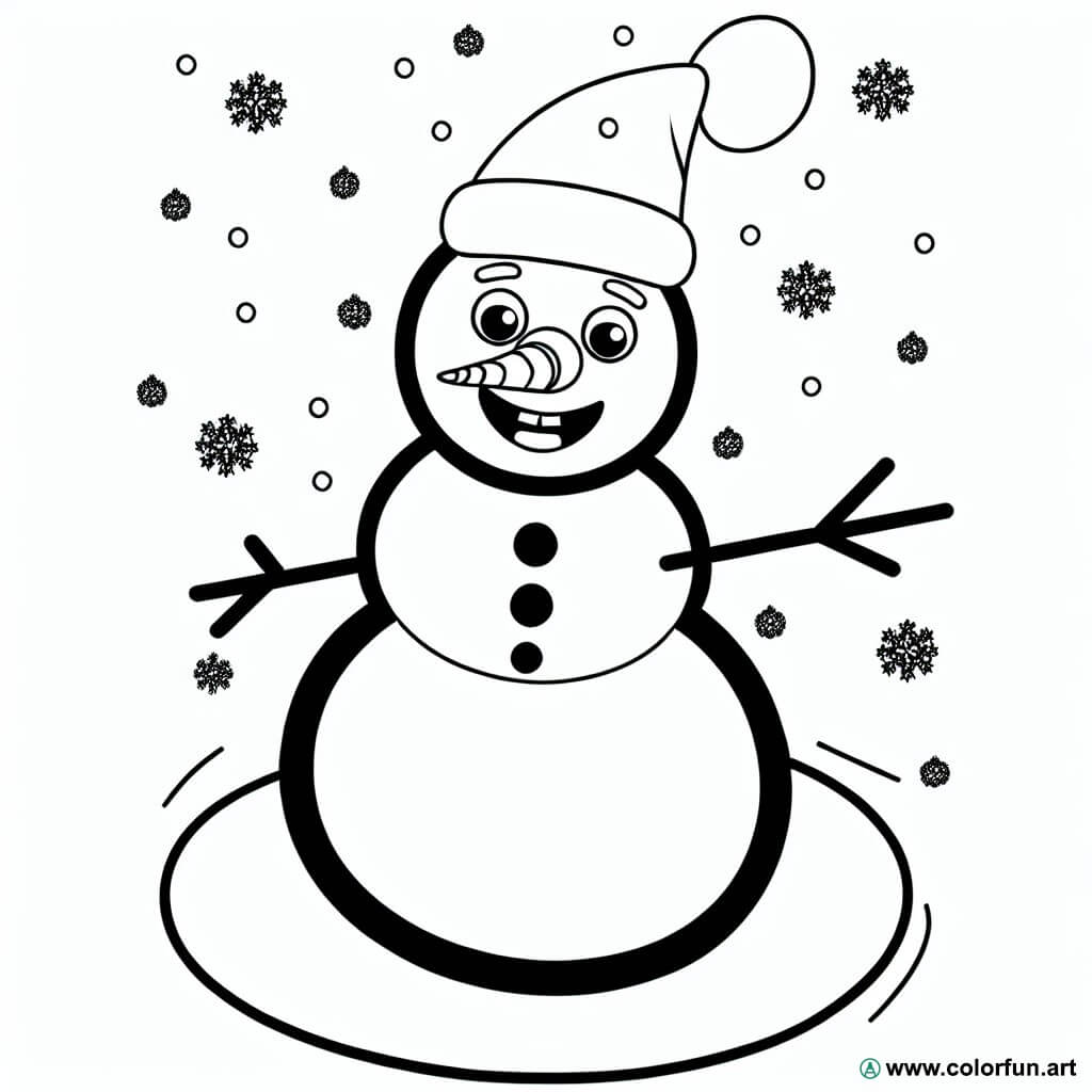 Christmas man coloring page Download or Print for free