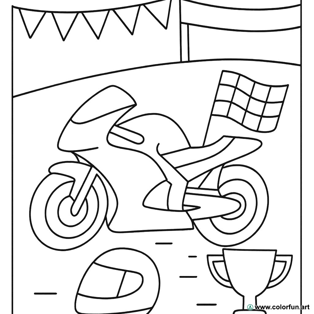 Coloring page of the championship racing motorcycle Download or Print ...